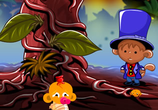 Monkey Go Happy – Stage 1052 - Escape Fan