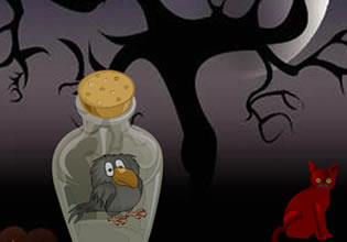 Evil Black Crow Escape - Escape Fan