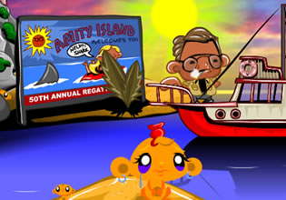 Monkey Go Happy – Stage 1054 - Escape Fan
