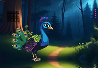 Help Innocent Peacock Mother - Escape Fan