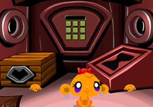 Help The Little Masked Monkey - Escape Fan