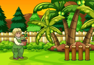 Help The Boy Planted Tree - Escape Fan