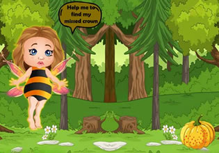 Honeybee Queen Find Crown - Escape Fan