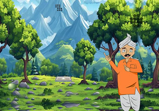 Village Granny Searches Cow - Escape Fan